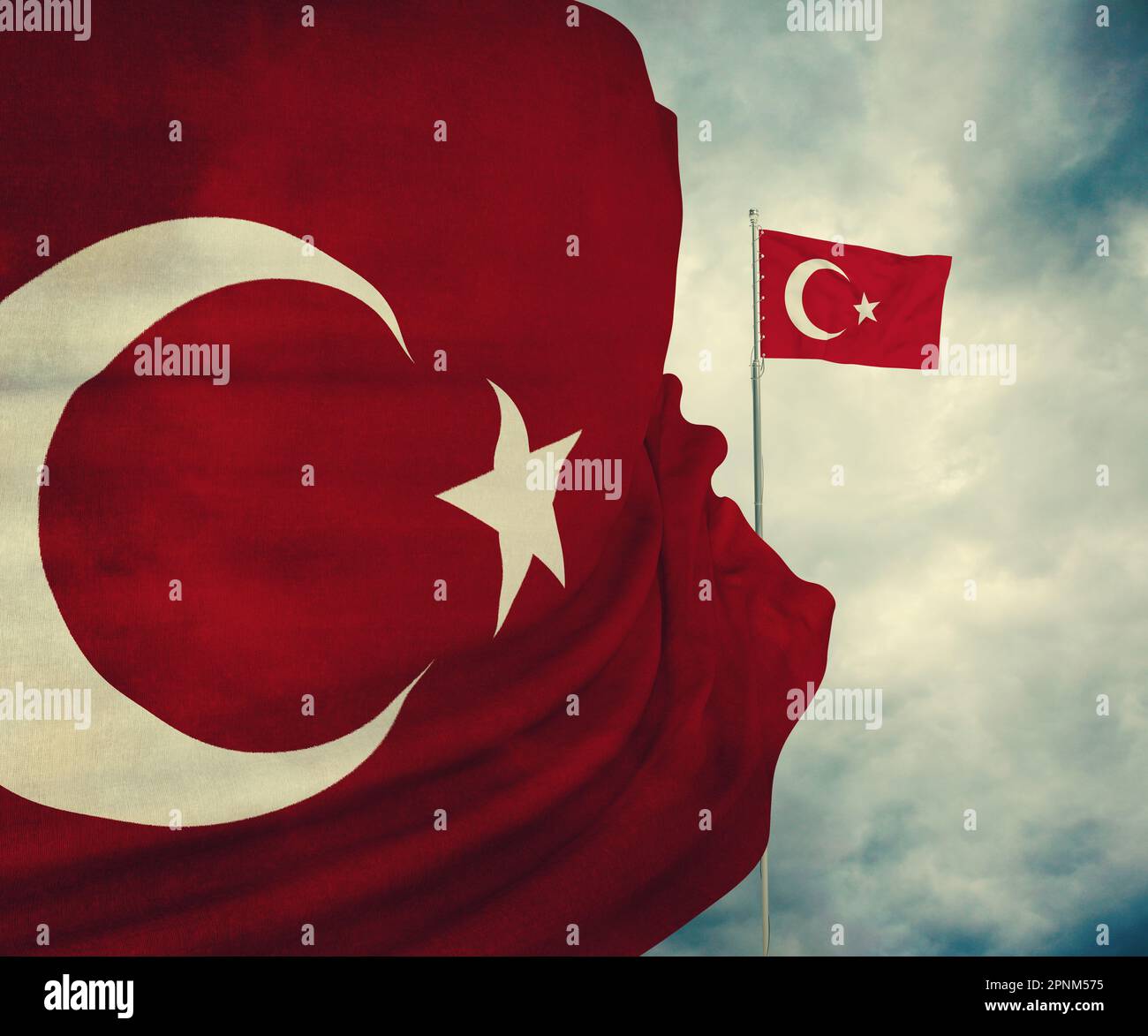 Turkish Flag, Turks, Republic of Türkiye Stock Photo - Alamy