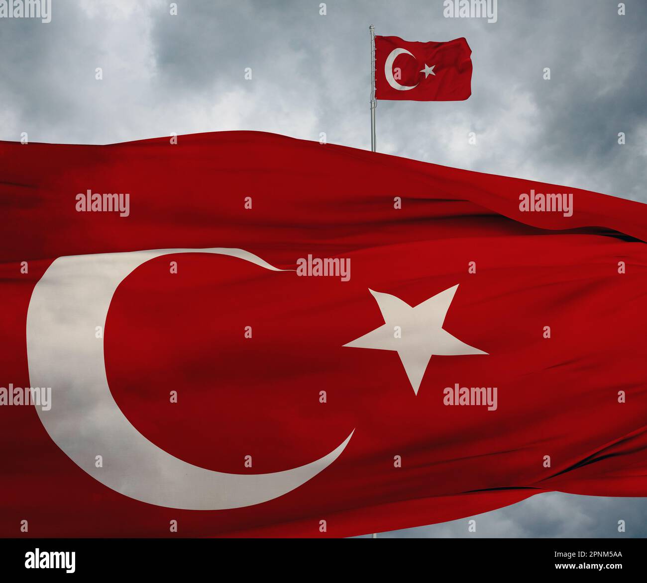 Turkish Flag, Turks, Republic of Türkiye Stock Photo - Alamy
