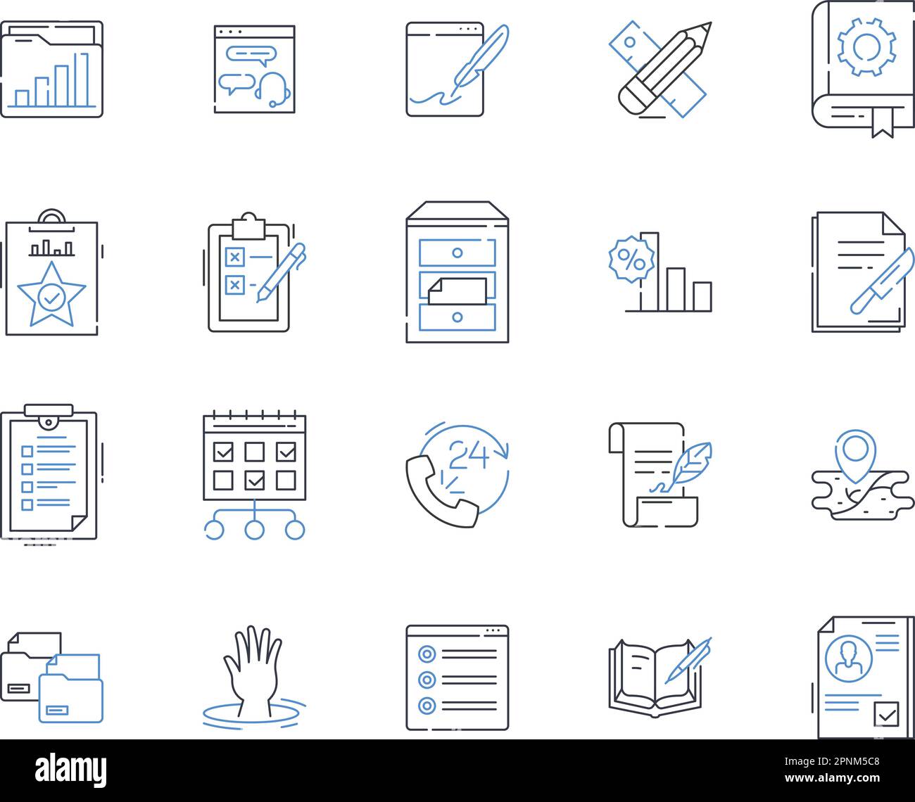 Construction tools line icons collection. Hammer, Saw, Drill ... Construction tools line icons collection. Hammer, Saw, Drill ...