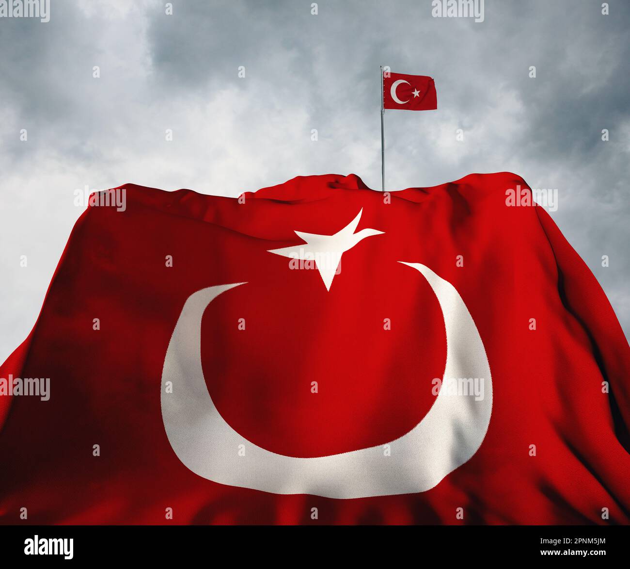 Turkish Flag, Turks, Republic of Türkiye Stock Photo - Alamy