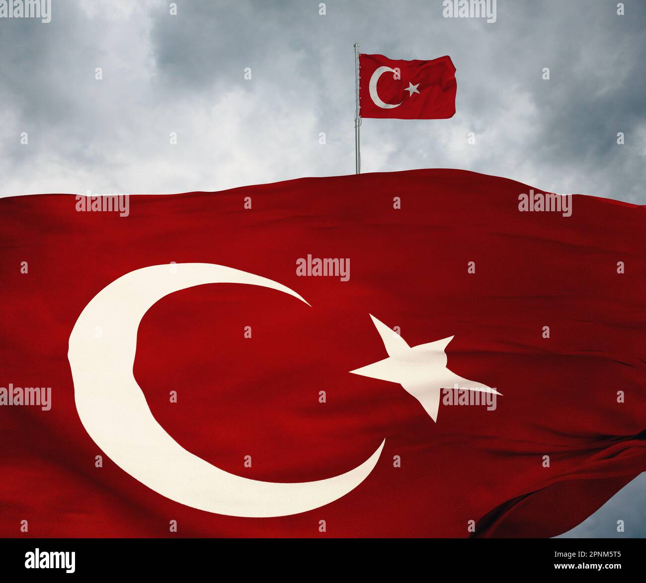 Turkish Flag, Turks, Republic of Türkiye Stock Photo - Alamy