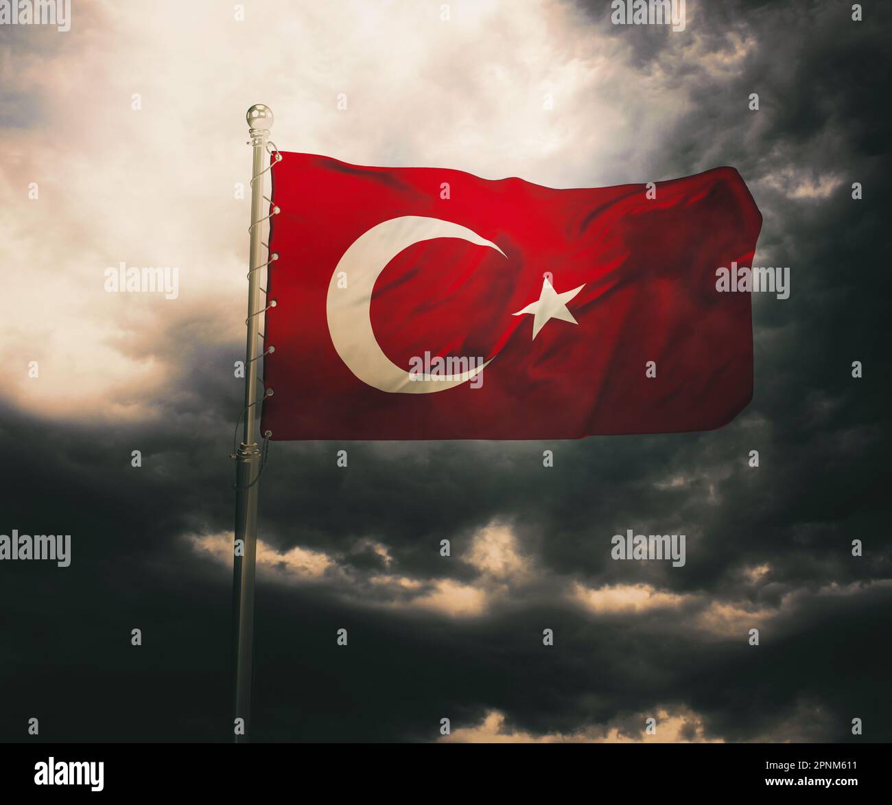 Turkish Flag, Turks, Republic of Türkiye Stock Photo - Alamy