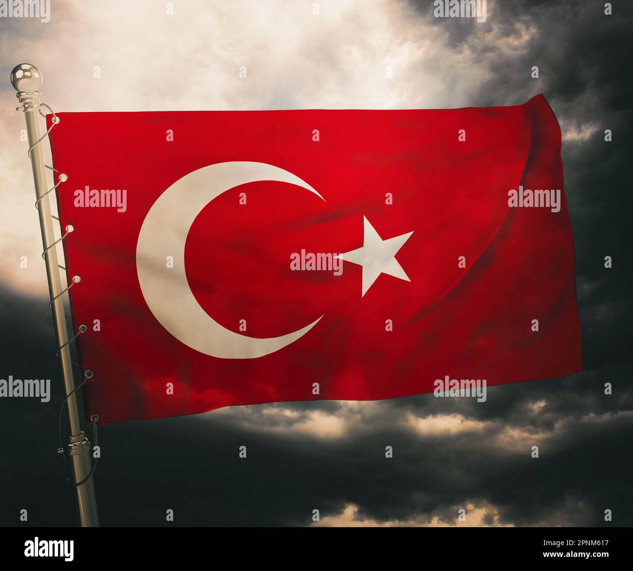 Turkish Flag, Turks, Republic of Türkiye Stock Photo - Alamy