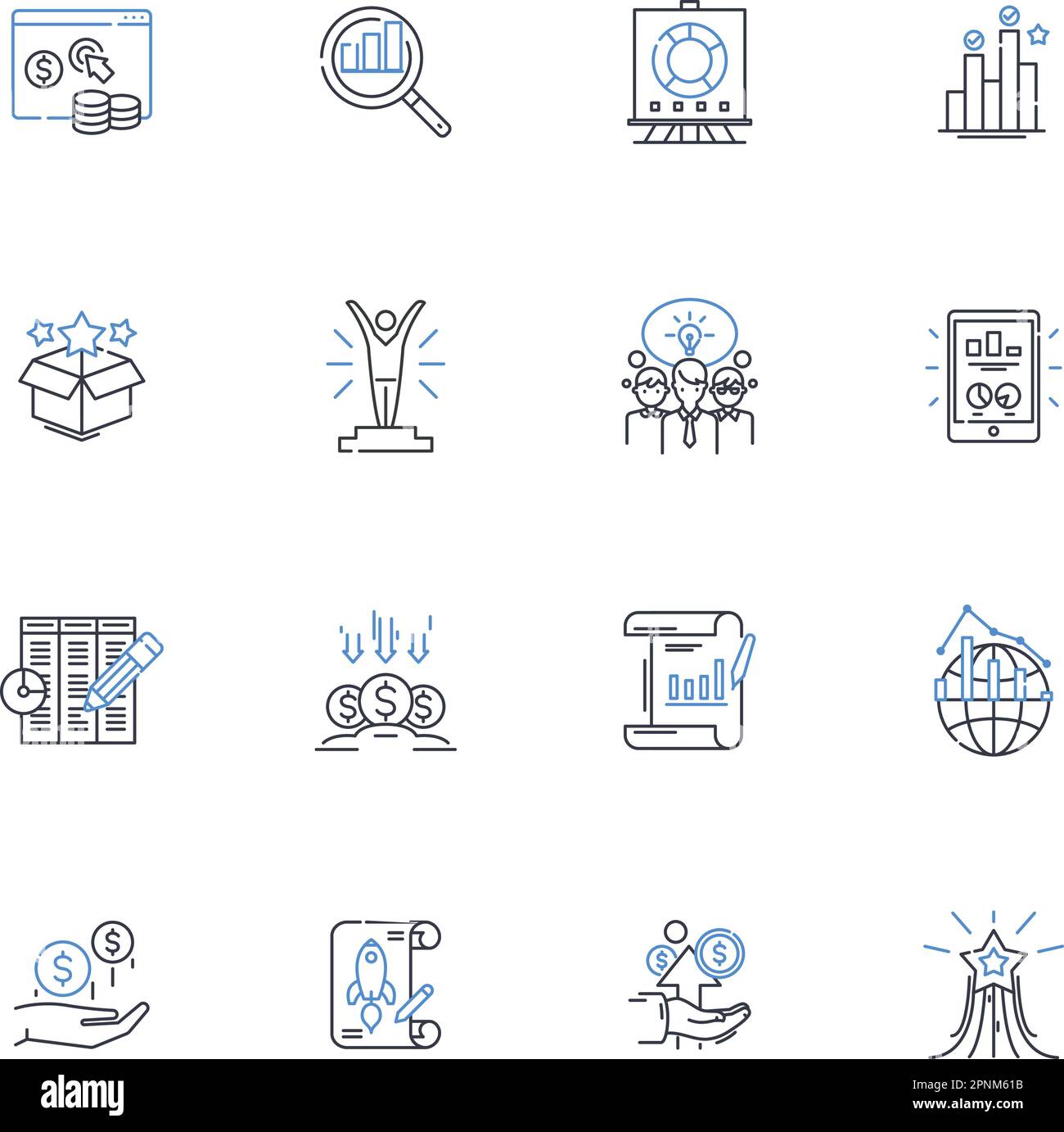 Expediency line icons collection. Swiftness, Efficiency, Rapidity ...