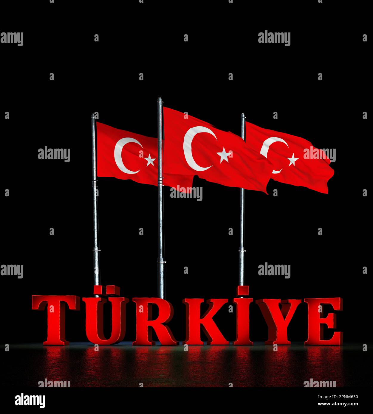 Turkish Flag, Turks, Republic of Türkiye Stock Photo - Alamy