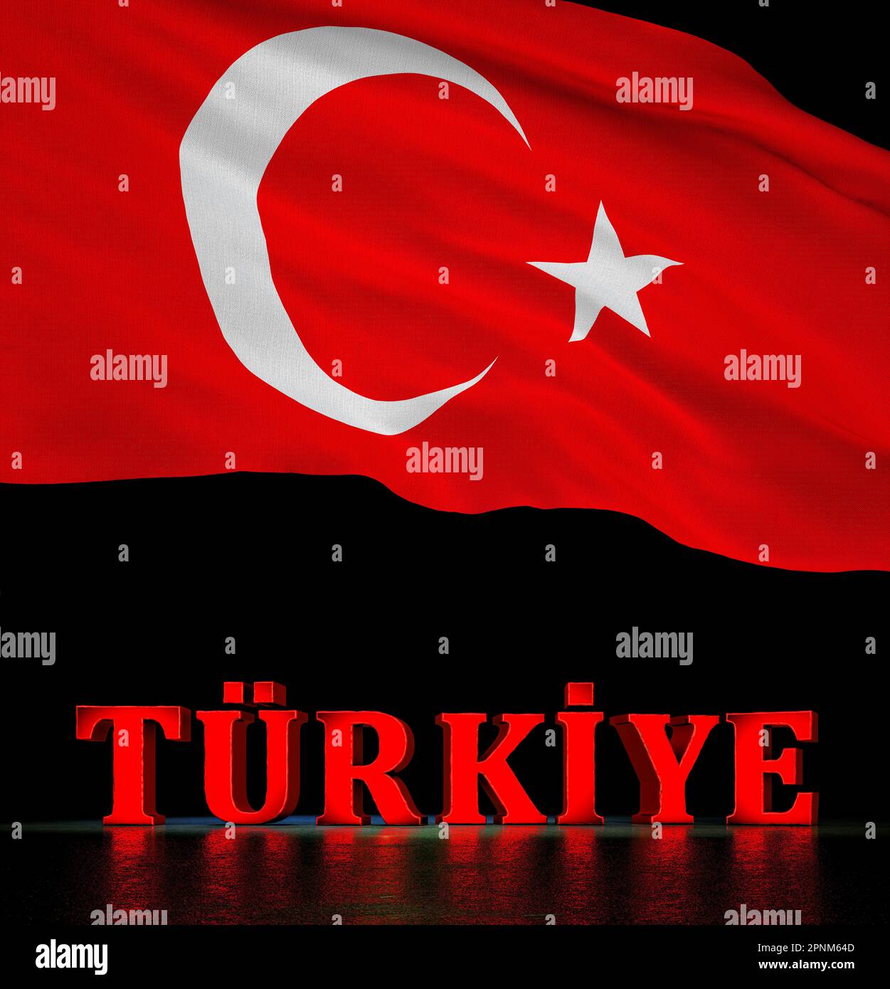 Turkish Flag, Turks, Republic of Türkiye Stock Photo - Alamy