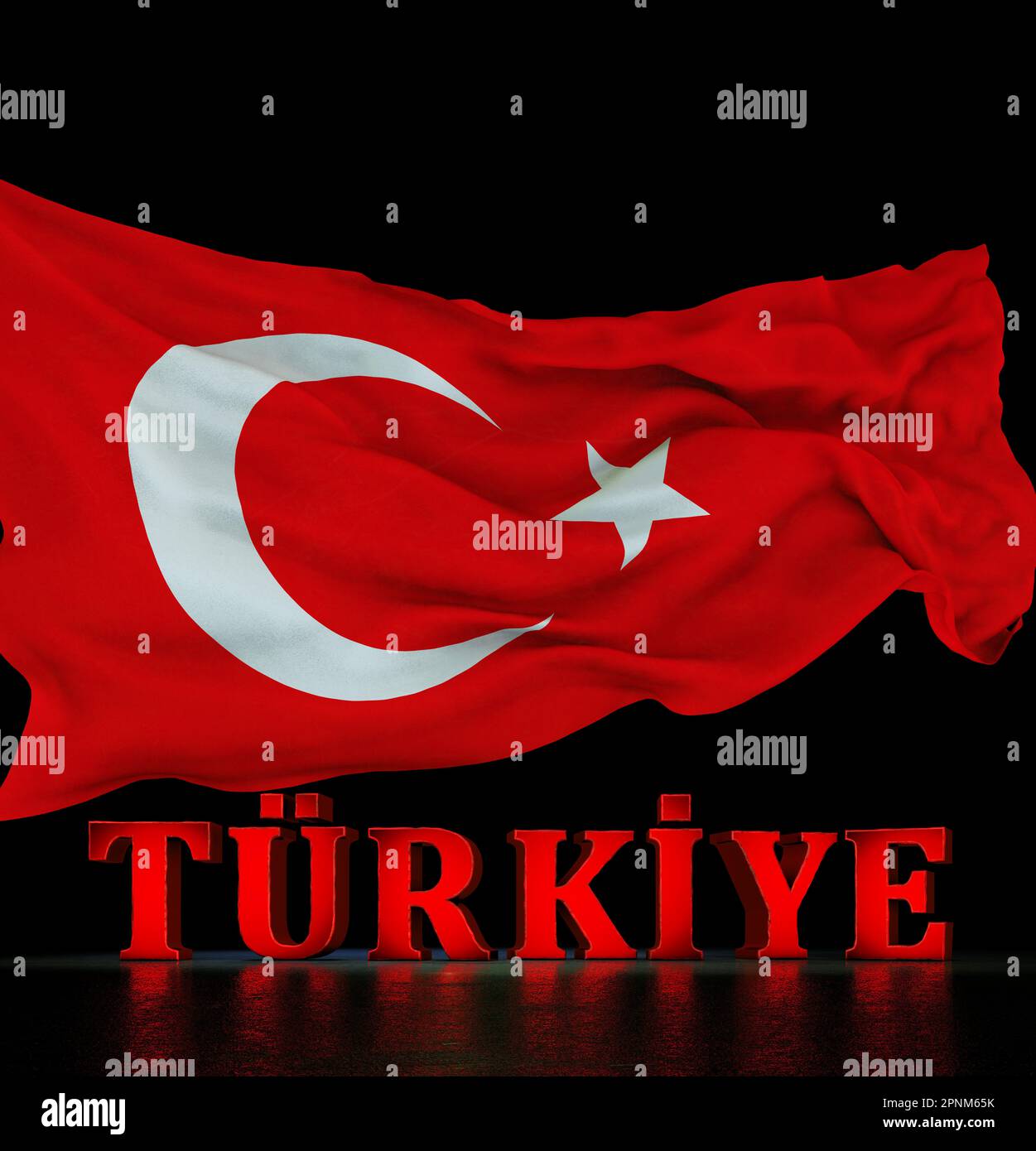 Turkish Flag, Turks, Republic of Türkiye Stock Photo - Alamy