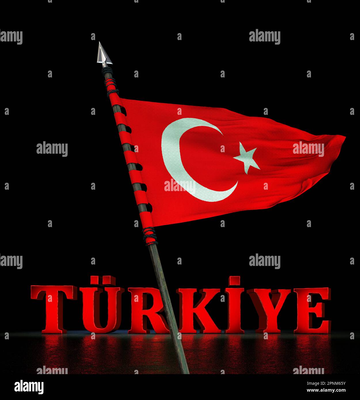 Turkish Flag, Turks, Republic of Türkiye Stock Photo - Alamy