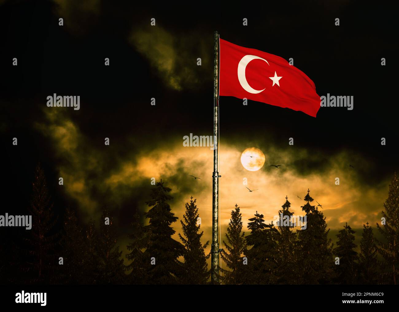 Turkish Flag, Turks, Republic of Türkiye Stock Photo - Alamy