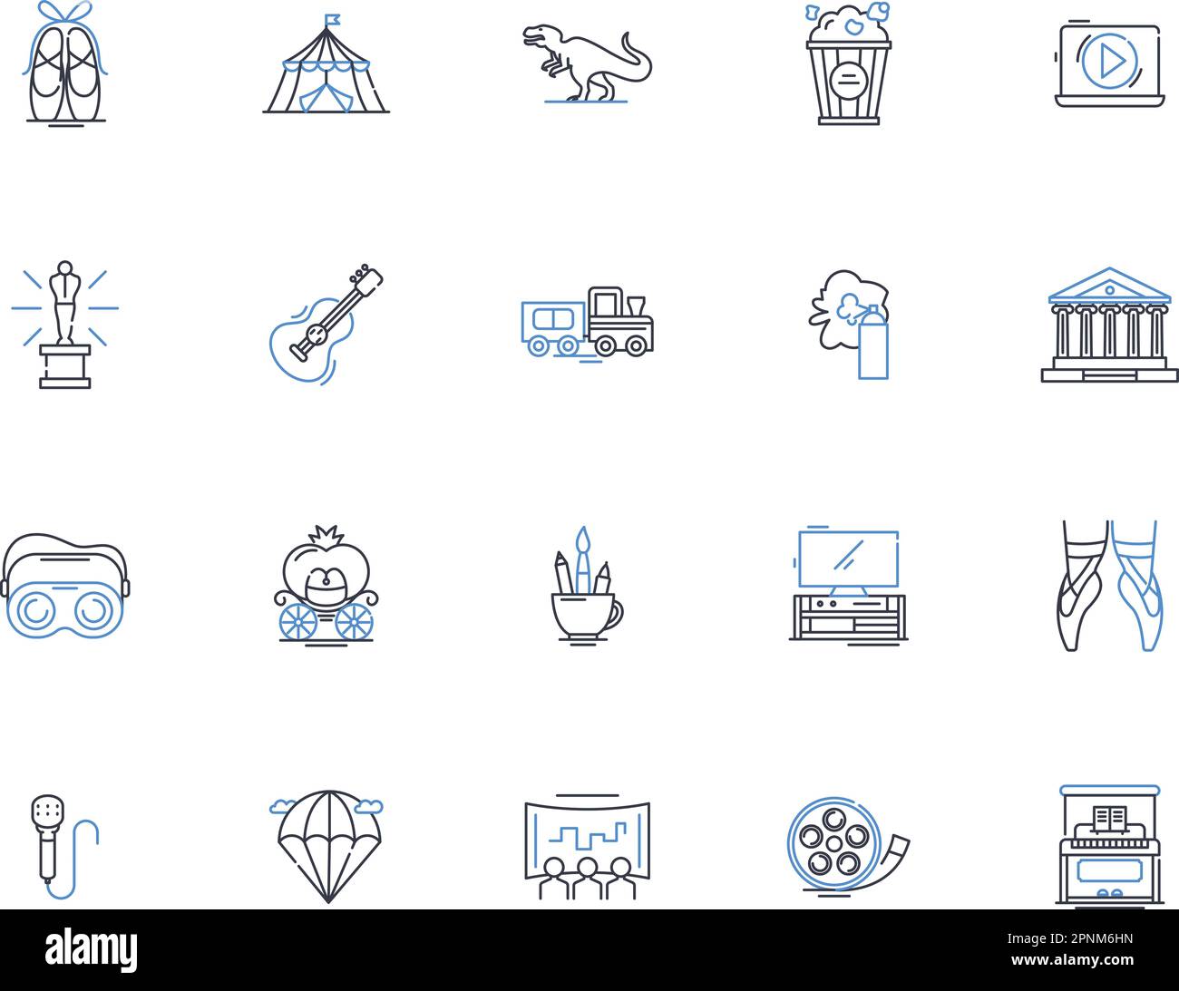Web Design Line Icons Collection Aesthetics Accessibility Usability