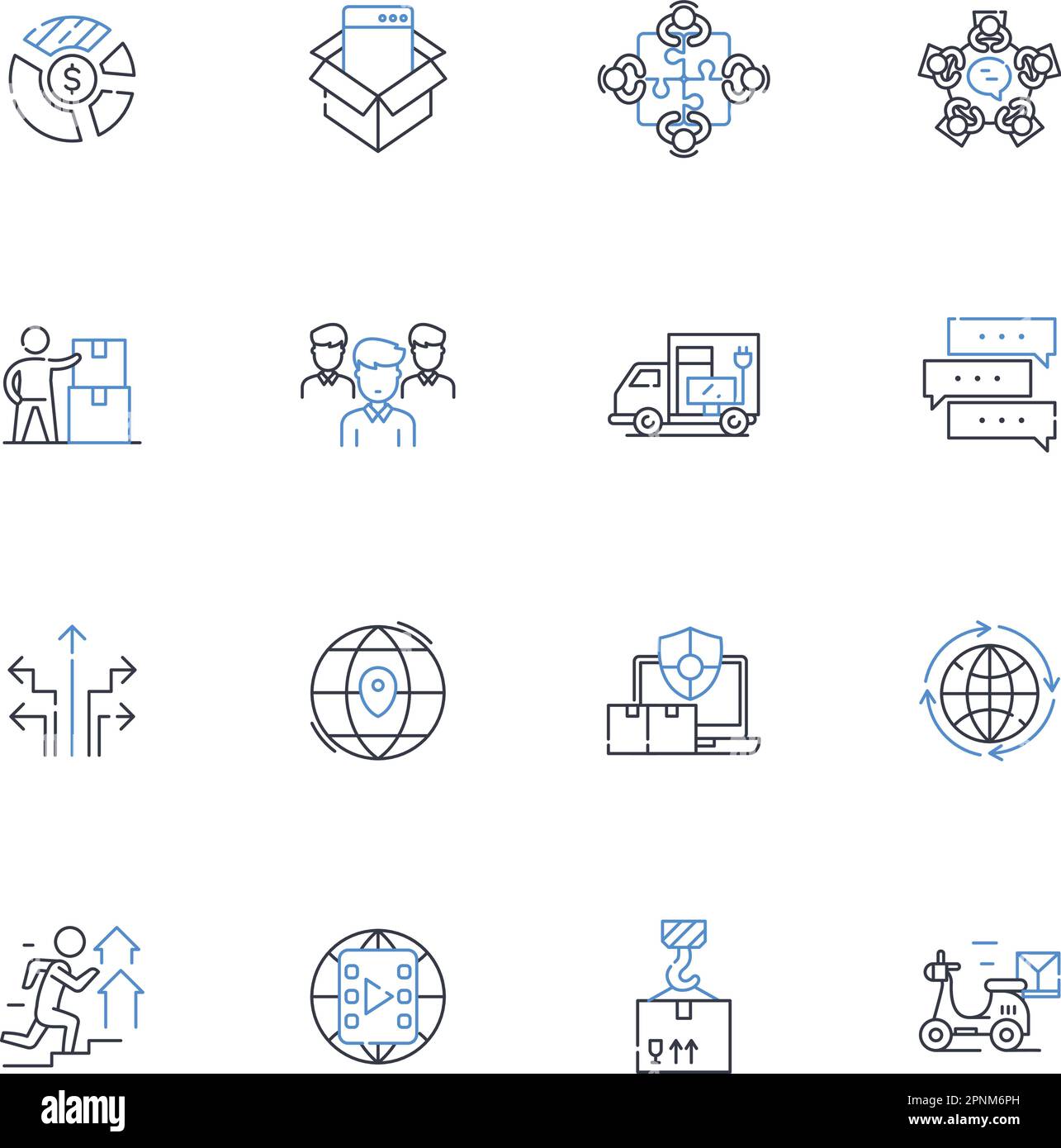 Subdivision line icons collection. Community, Neighborhood, Development ...