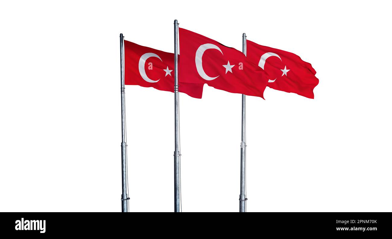 Turkish Flag, Turks, Republic of Türkiye Stock Photo - Alamy