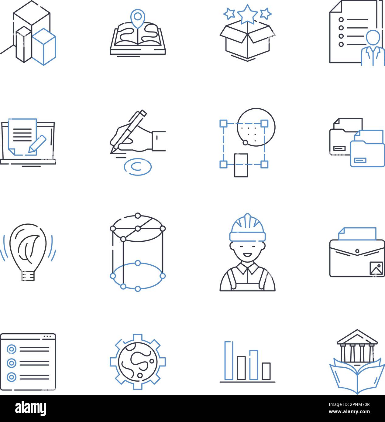Self-enrichment line icons collection. Learning, Growth, Development ...