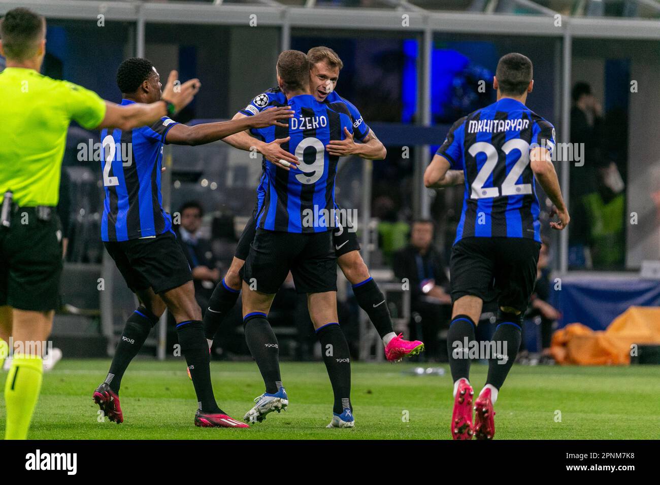 Milan, Italy - april 19 2023 Quarter final champions league - Inter ...