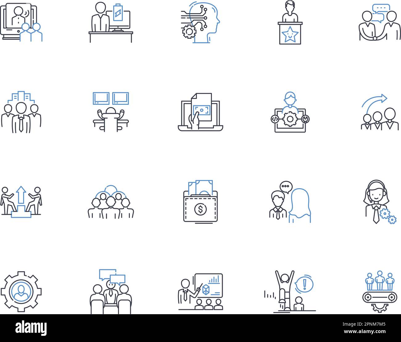 Counseling and guiding line icons collection. Therapy, Support ...