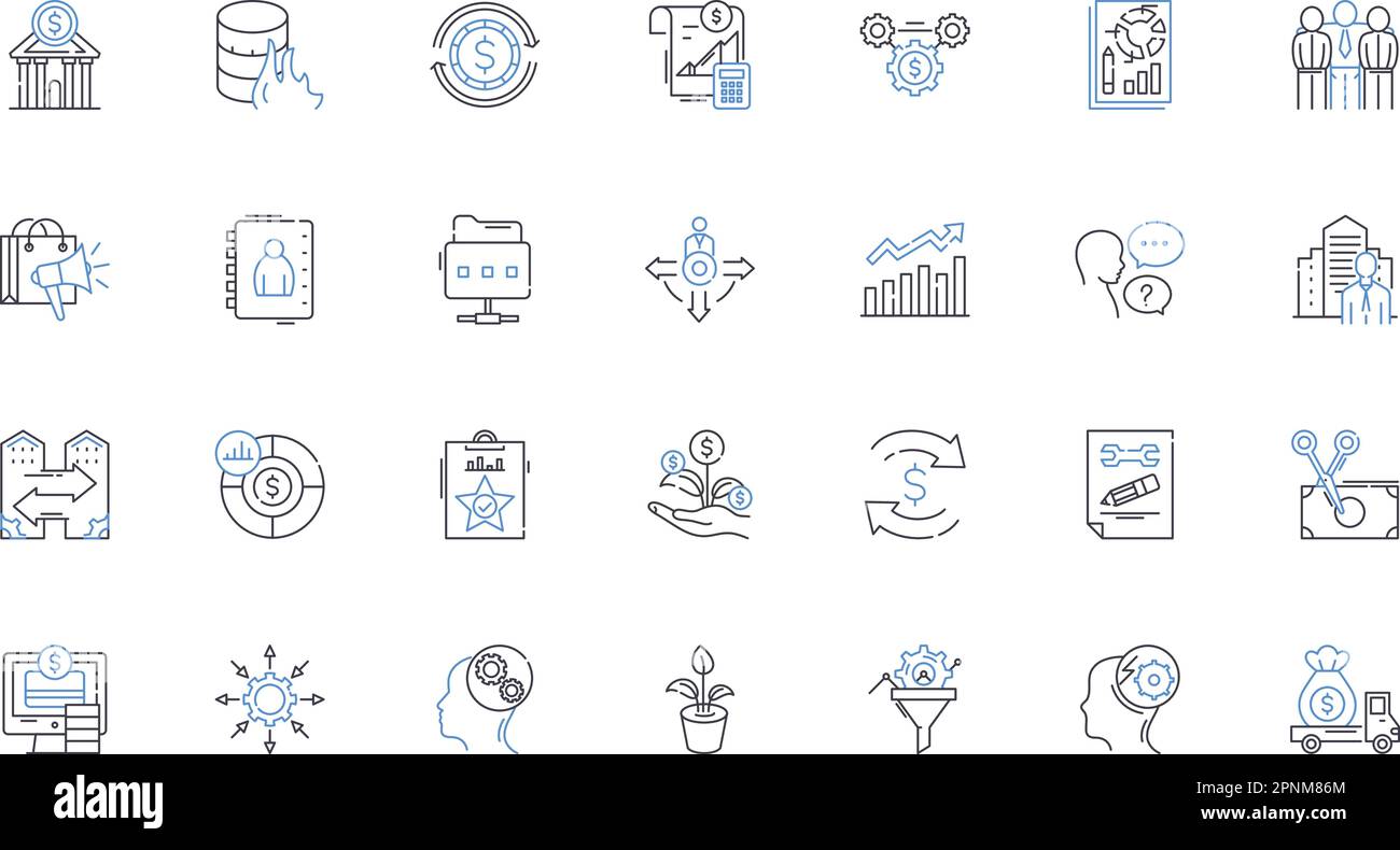 Wholesale supplier line icons collection. Bulk, Distribution ...