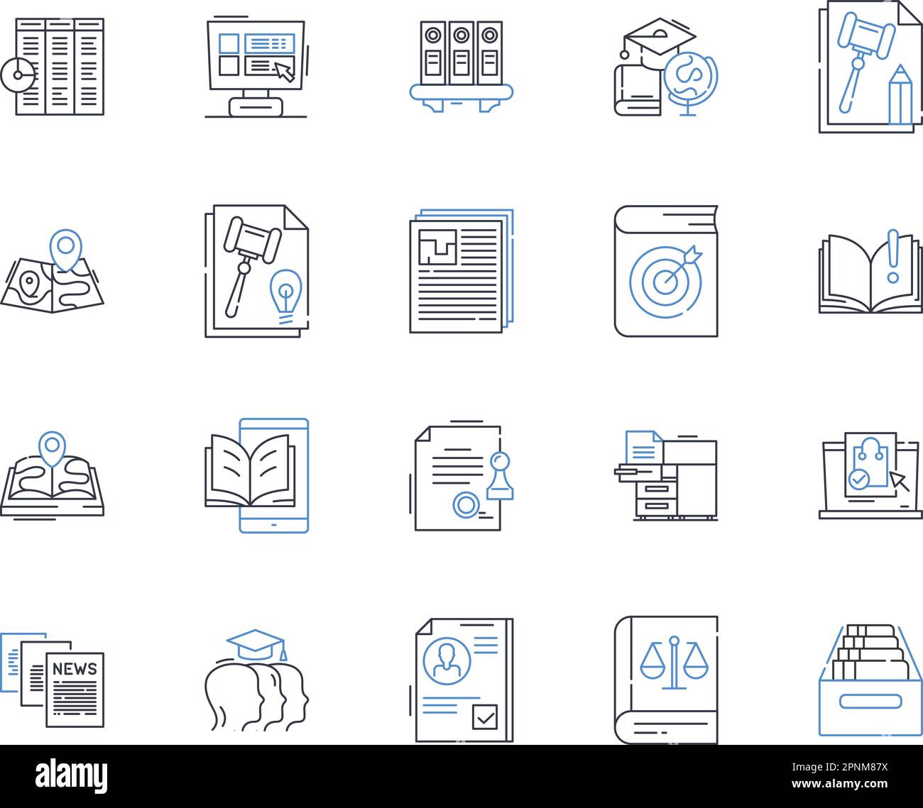 Sales Strategy Line Icons Collection Upselling Cross Selling Conversion Pipeline Funnel
