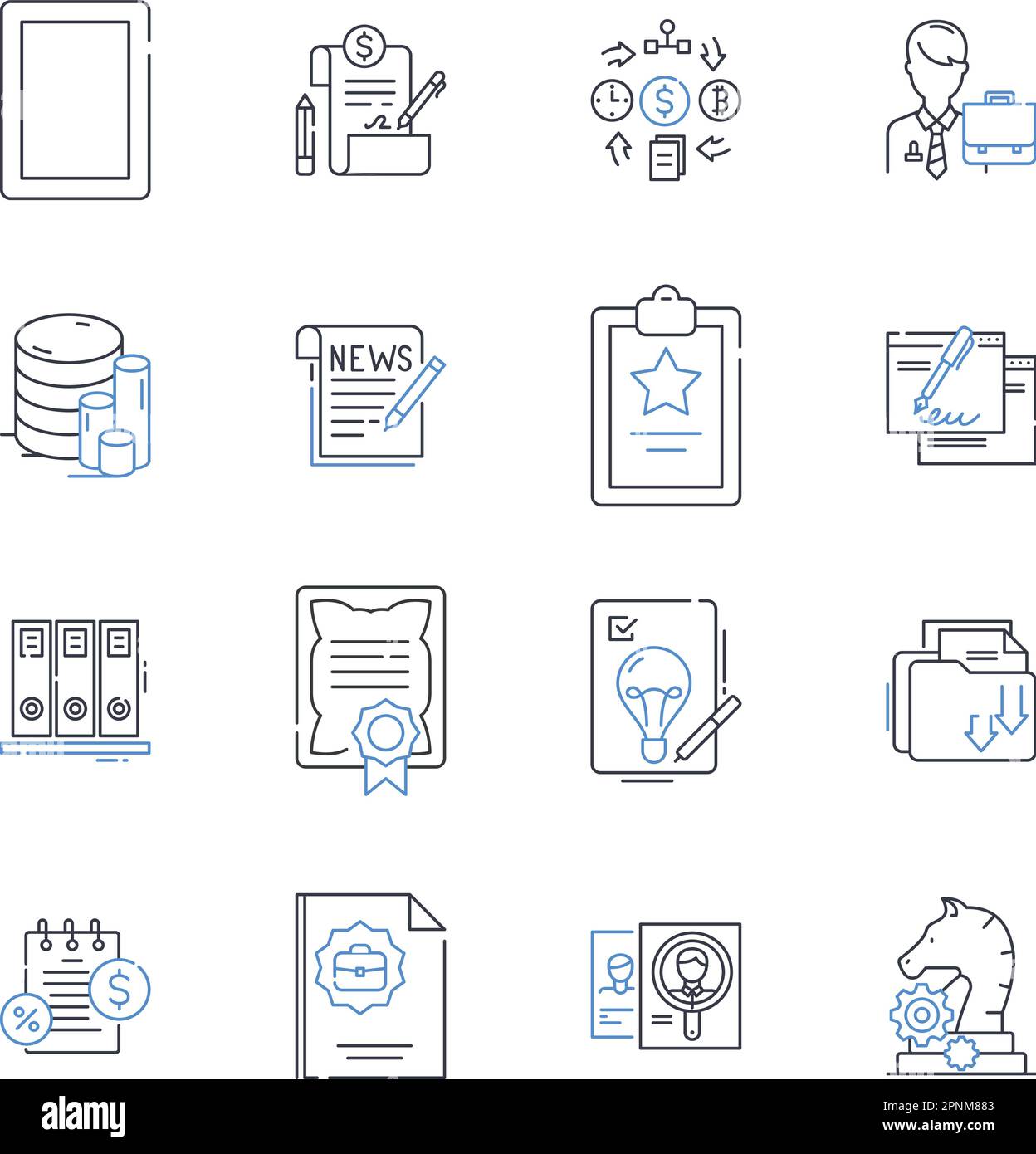 Information retrieval line icons collection. Search, Query, Index ... Information retrieval line icons collection. Search, Query, Index ...