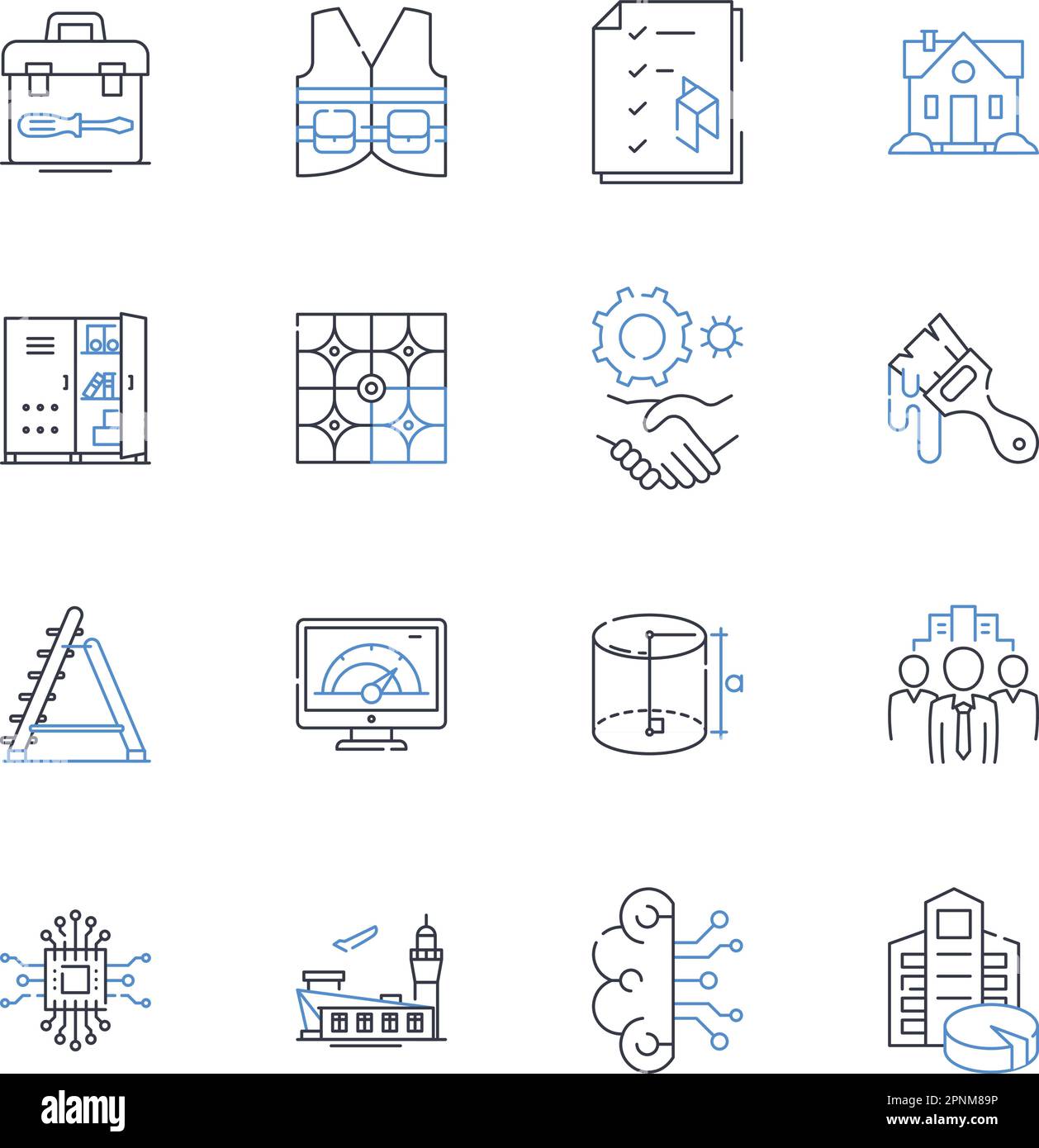 Legal justice line icons collection. Equity, Fairness, Jurisdiction ...