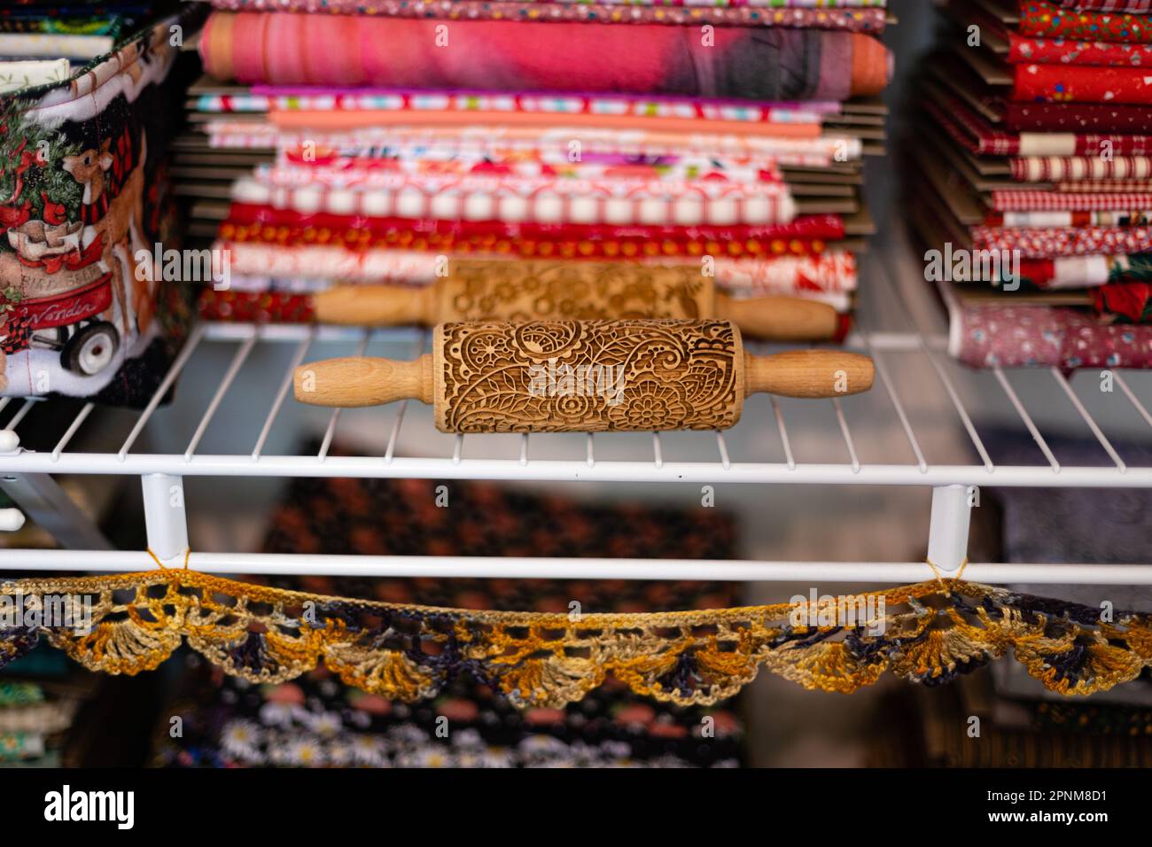 Craft Addict Shelf Stock Photo - Alamy
