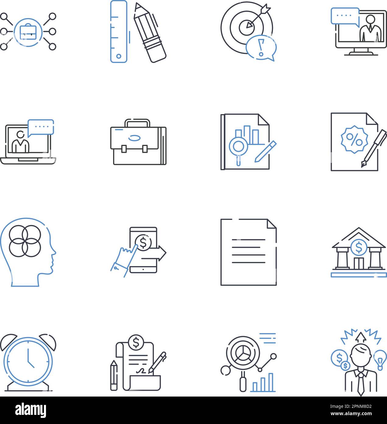 Management appraisal line icons collection. Evaluation, Assessment ... Management appraisal line icons collection. Evaluation, Assessment ...