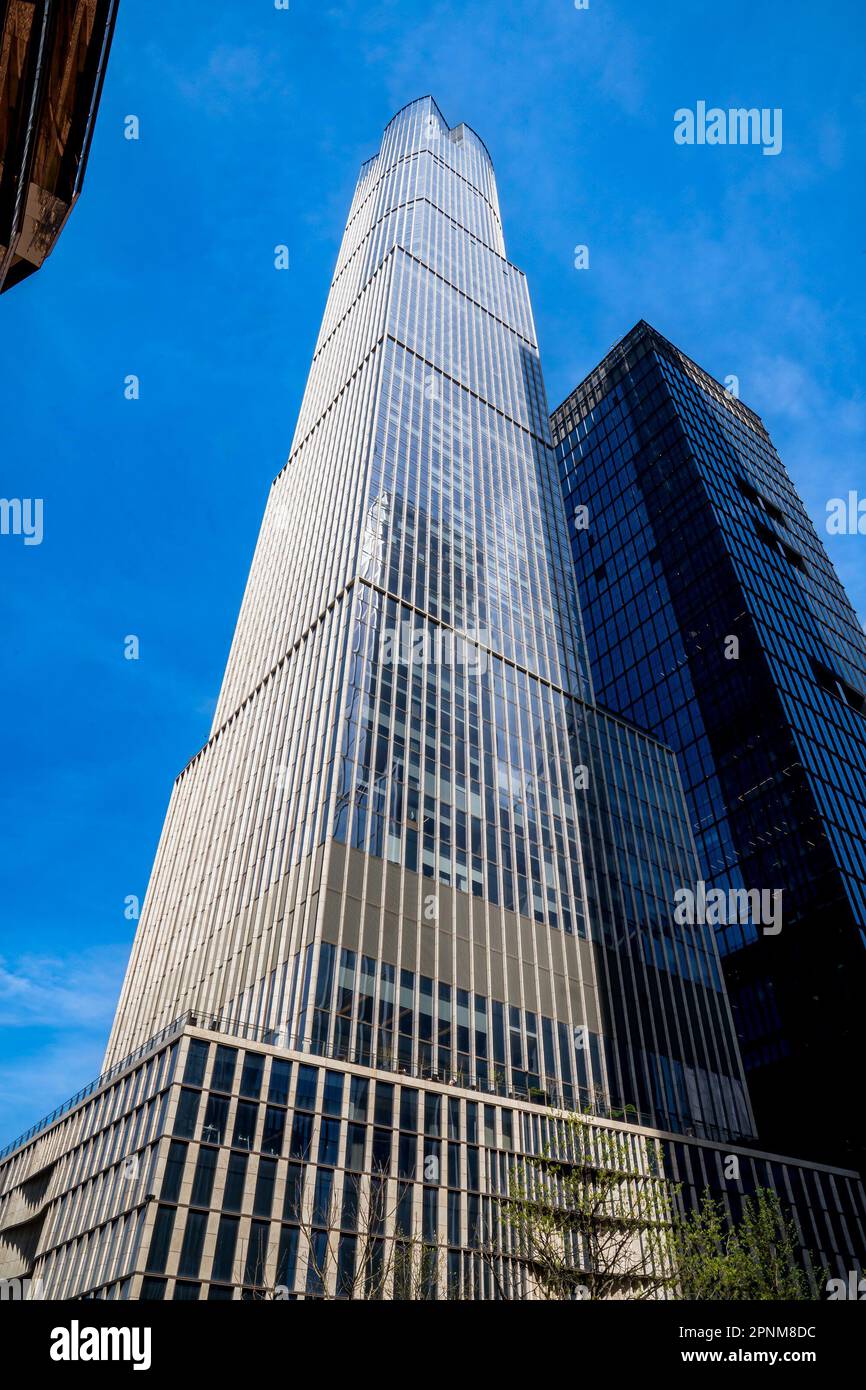 New York, NY - USA - April 14, 2023 Vertical view of the Equinox Hotel ...