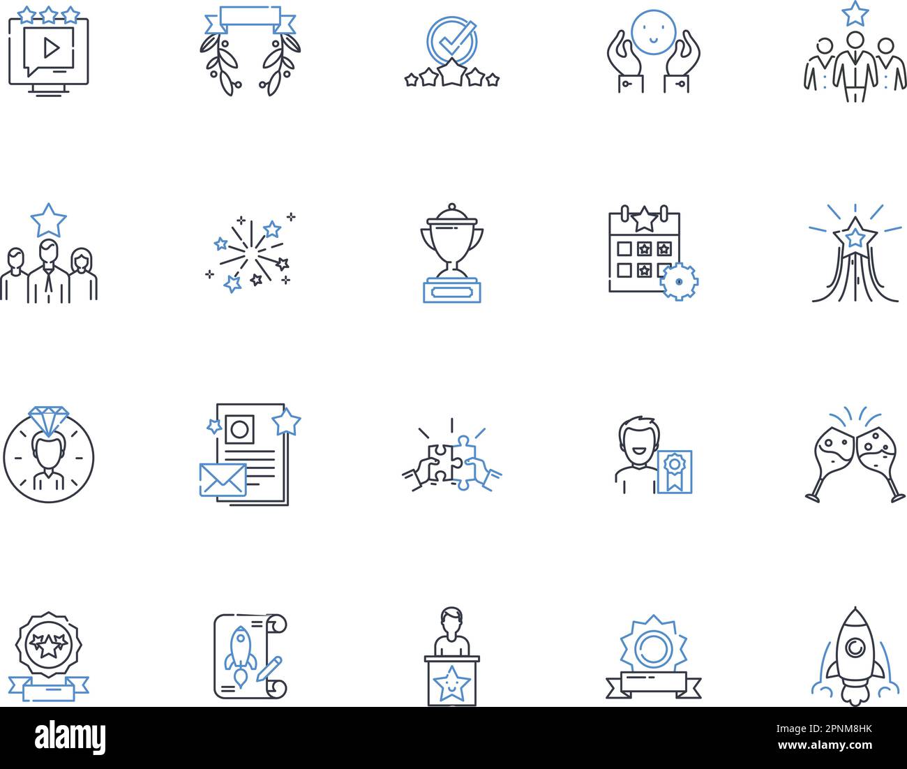 Breakthrough line icons collection. Innovation, Discovery, Progress ...