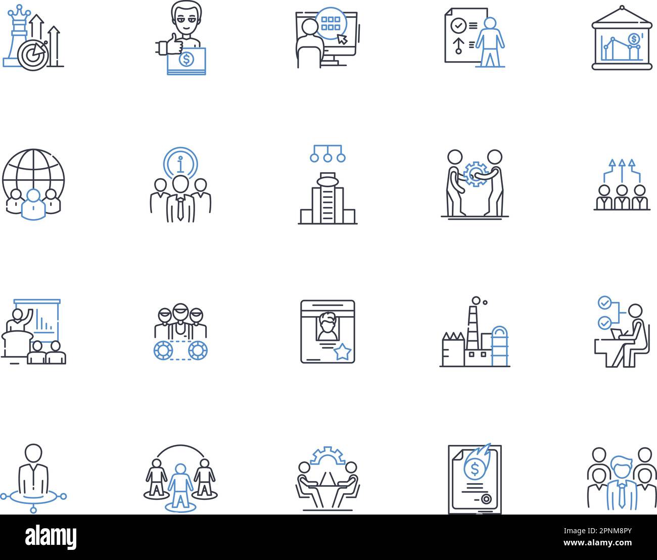 Caring and mentoring line icons collection. Compassion, Support ...