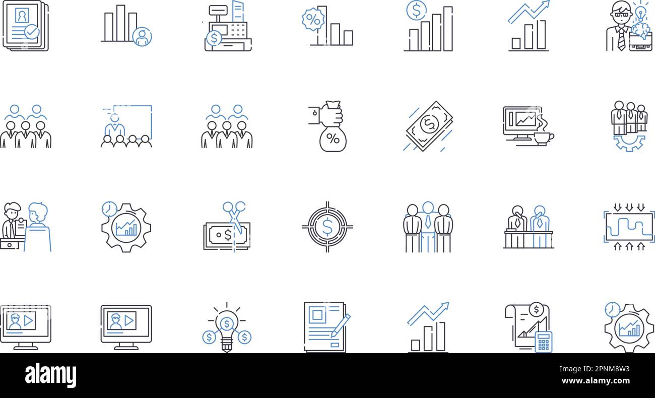 Assessment Line Icons Collection Evaluation Diagnosis Measurement
