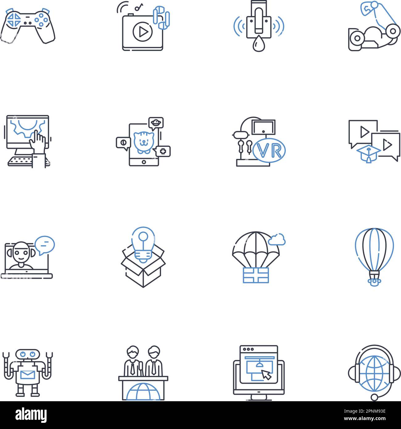 Next-Level Growth line icons collection. Progress, Advancement ...