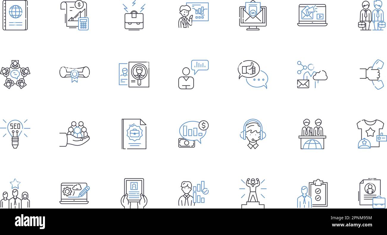 Web Developer Line Icons Collection Html Css Javascript Php Python Ruby Java Vector And