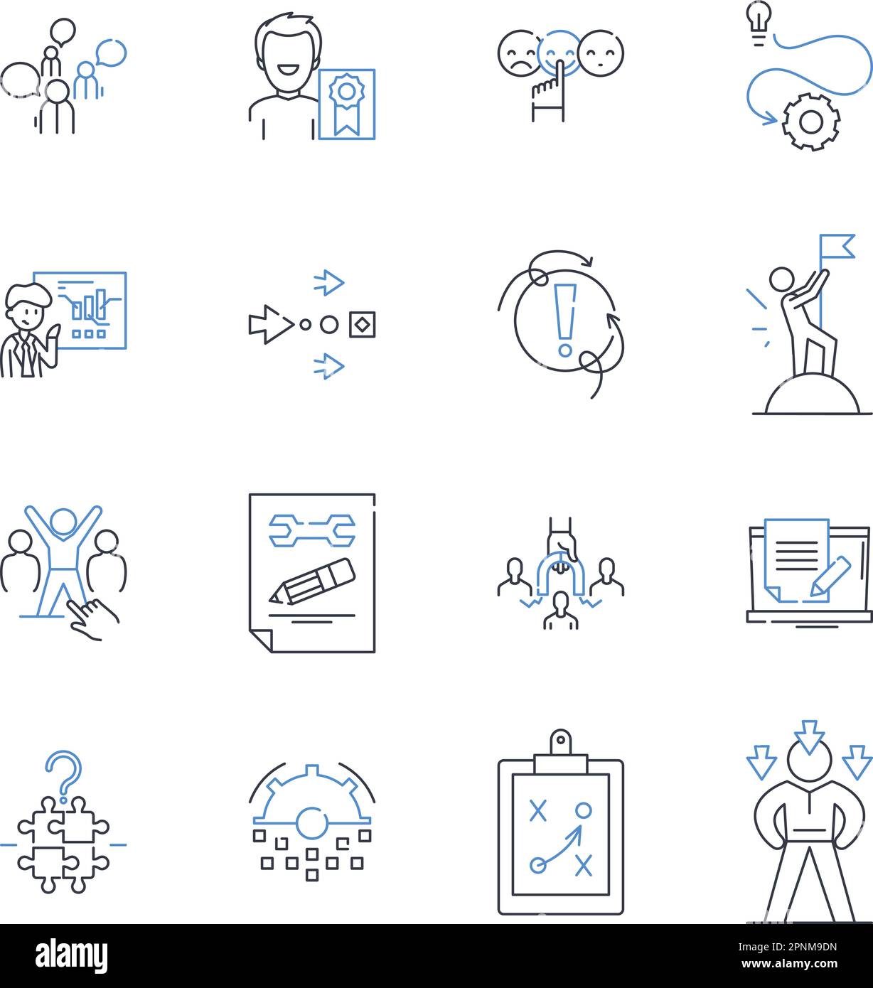 Business Advancements line icons collection. Innovation, Disruption ...