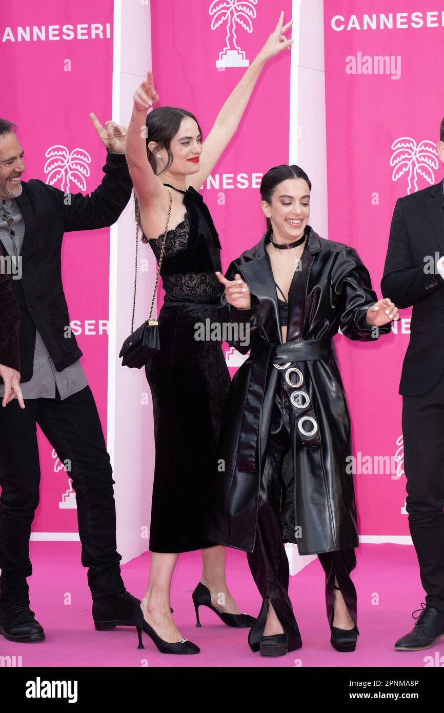 Dar Zuzovsky and Hadas ben Aroya attend the closing ceremony during the ...