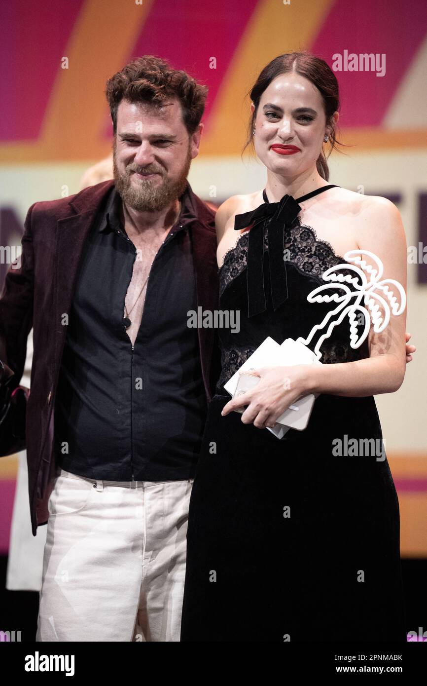 Cannes, France. 20th Apr, 2023. Dar Zuzovsky poses with the Best ...