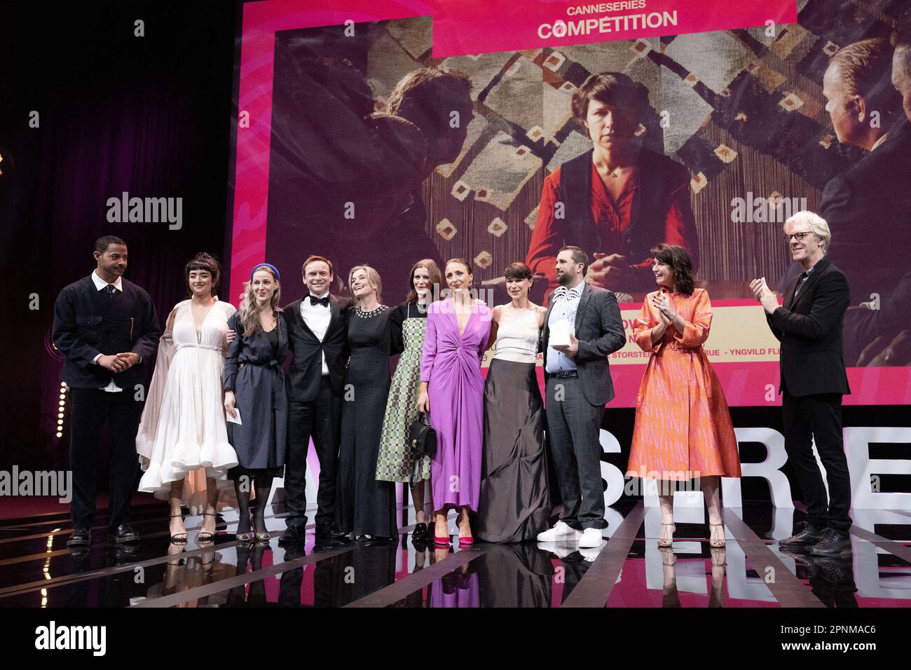 Cannes, France. 20th Apr, 2023. Daryl McCormack, Shirine Boutella, a ...