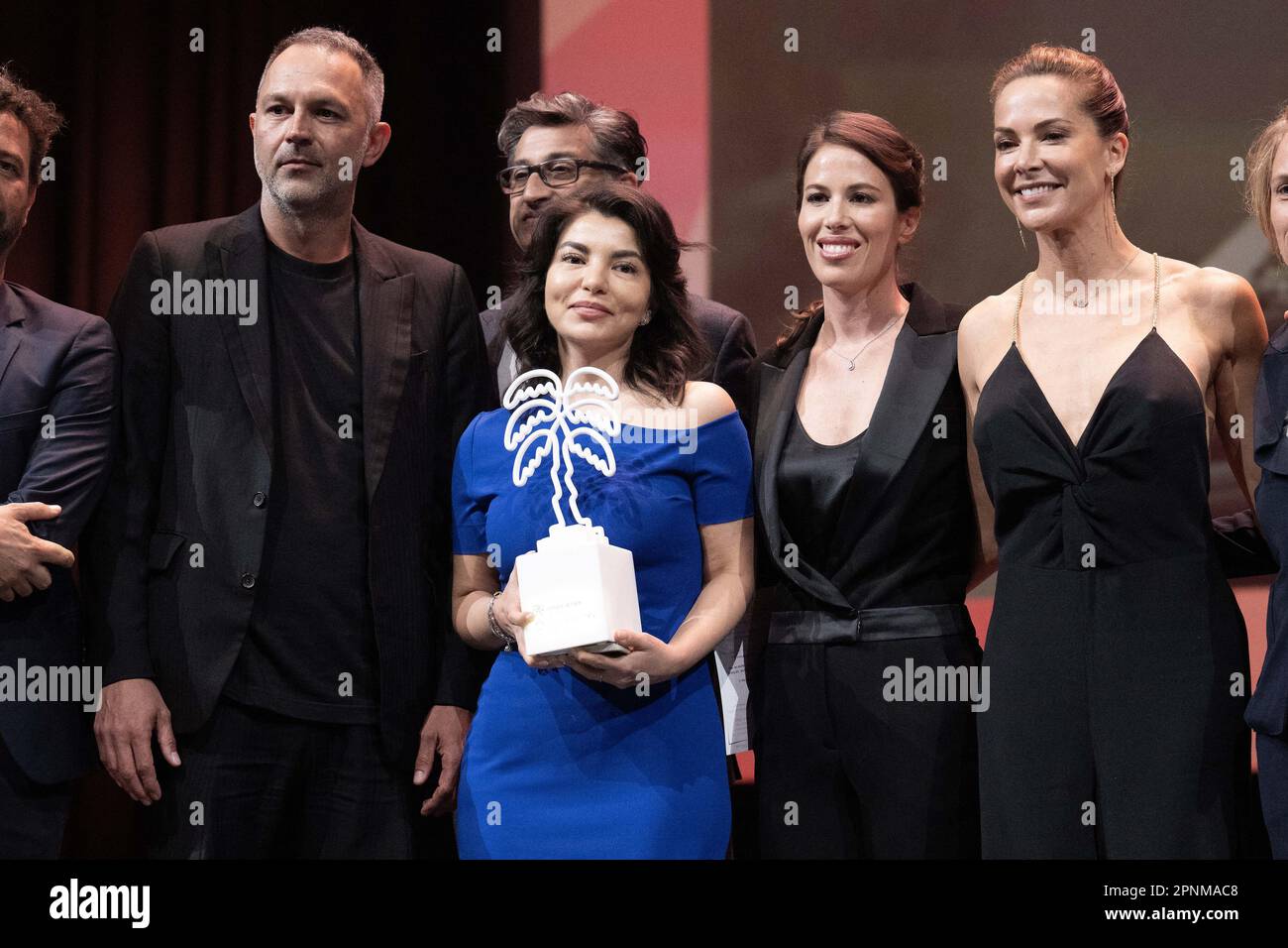 Cannes, France. 20th Apr, 2023. Asif Kapadia, Alisar Hasan, Nathalie ...