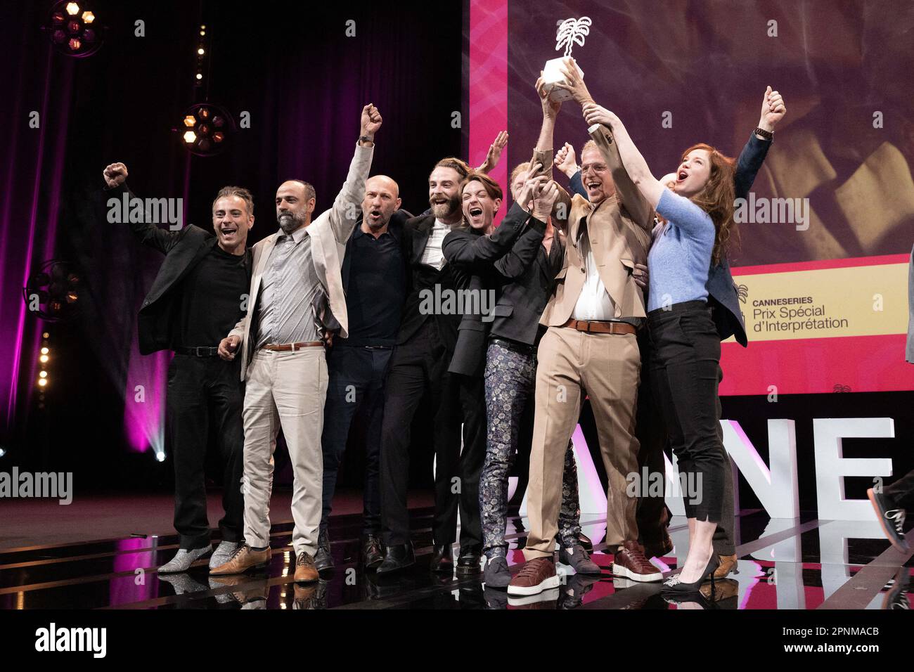 Cannes, France. 20th Apr, 2023. Uri Gov, Tomer Shani, Reshef Levi and ...