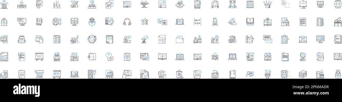 Cookware line icons collection. Cast-iron, Stainless, Nonstick, Ceramic ...