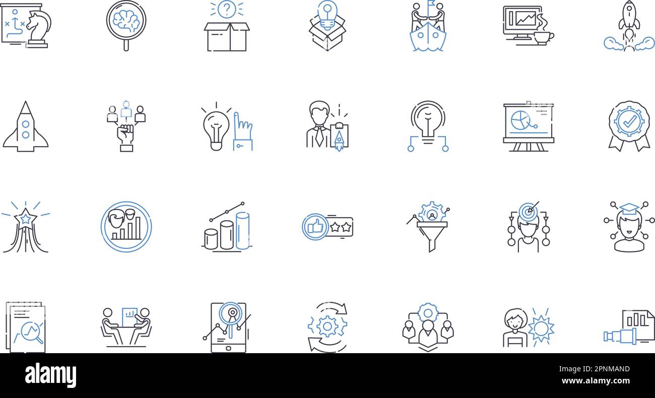 Competitive analysis line icons collection. Competition, Rivals, Analysis, Comparison, Strategy ...