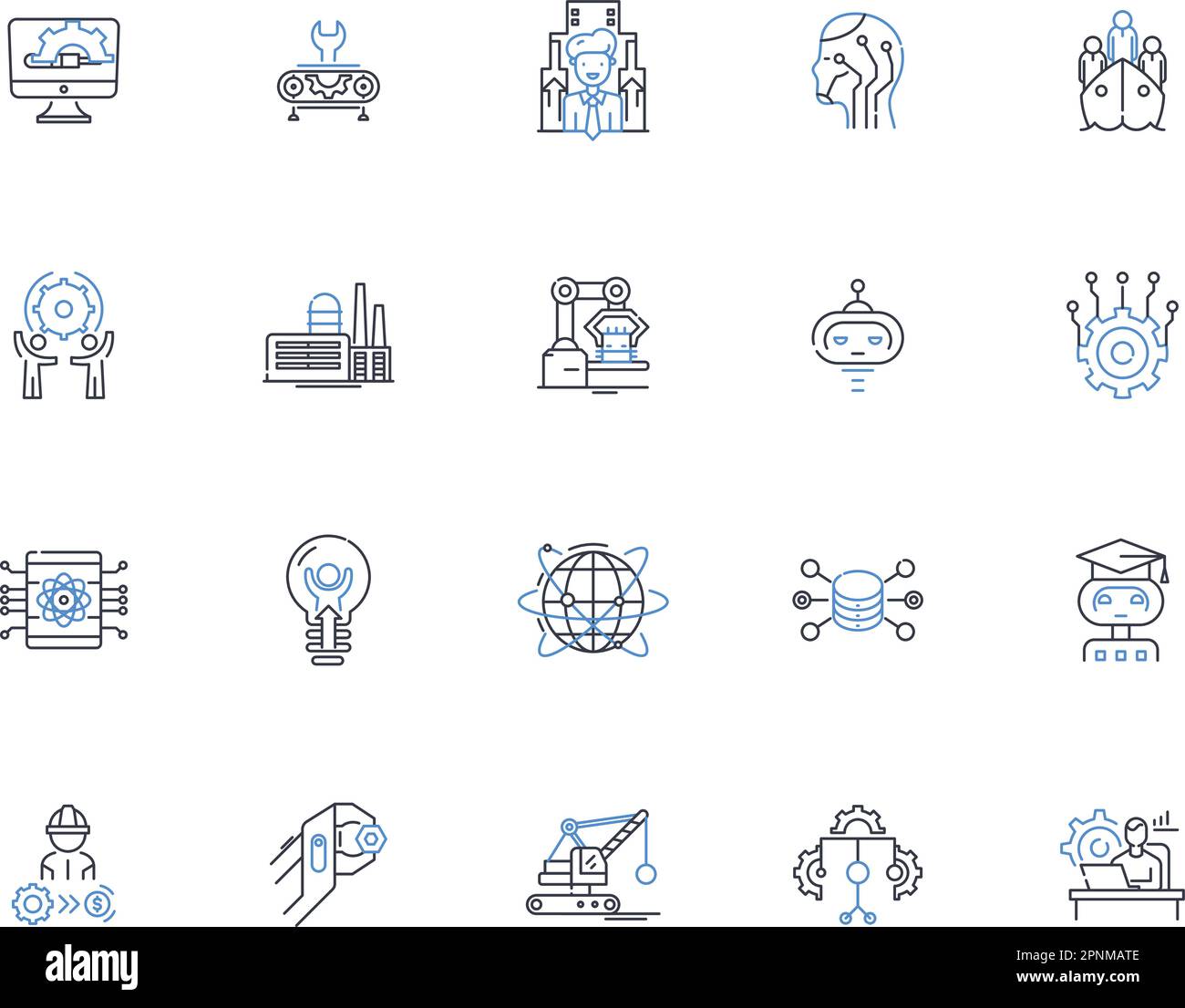 Dispatch line icons collection. Logistics, Delivery, Shipment ...