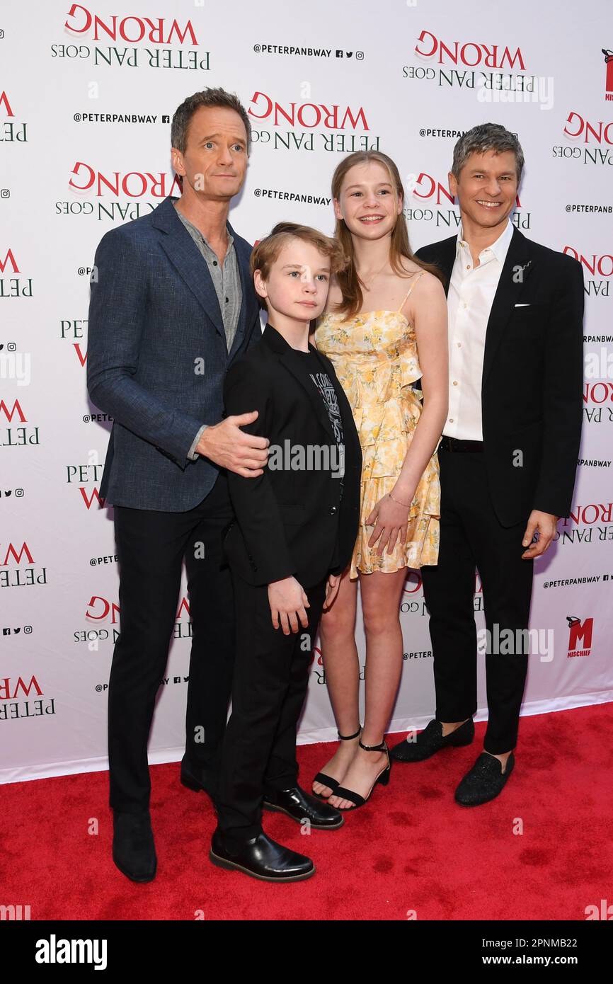 New York, USA. 19th Apr, 2023. Neil Patrick Harris, Gideon Scott Burtka ...