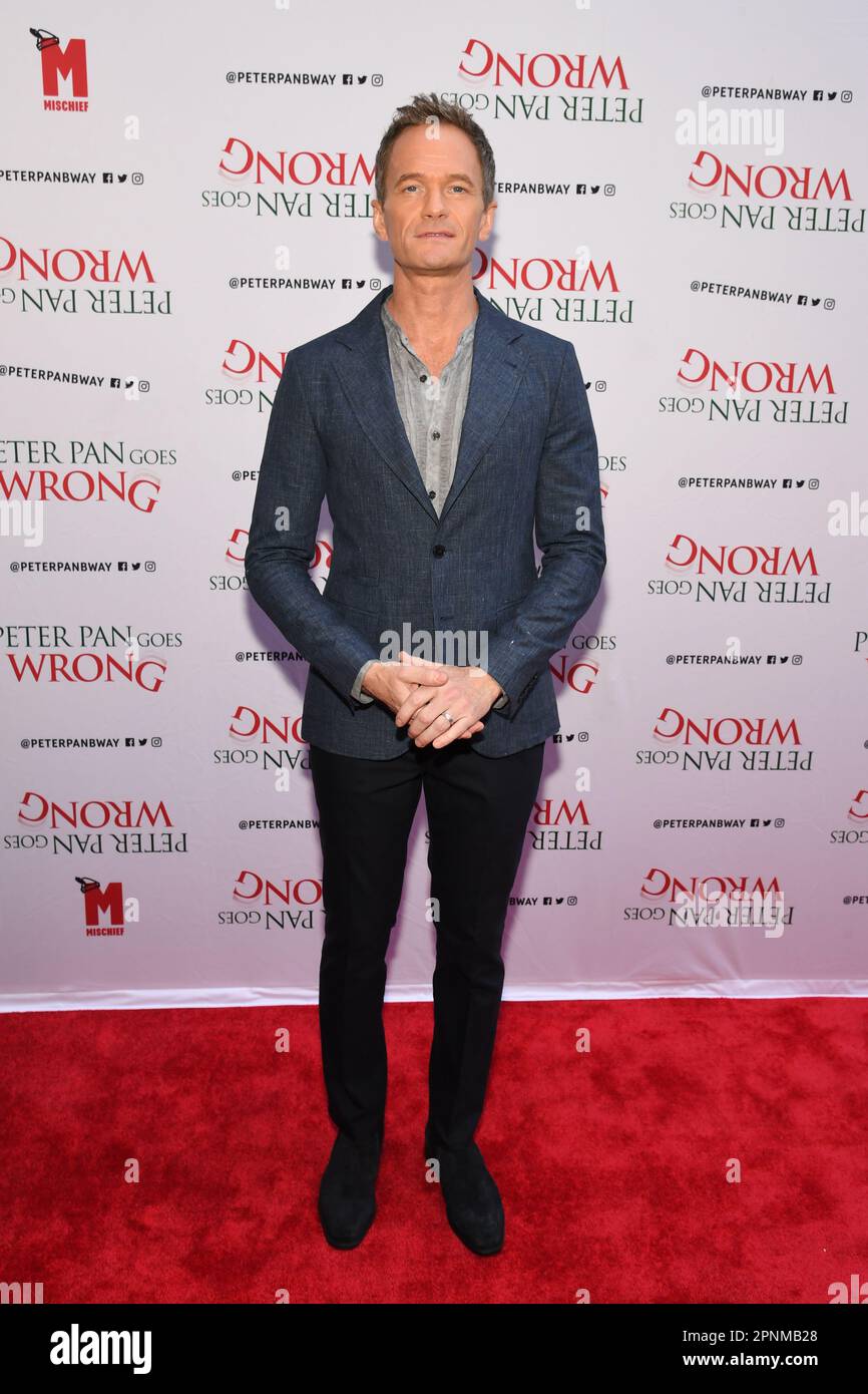 New York, USA. 19th Apr, 2023. Neil Patrick Harris attends "Peter Pan ...