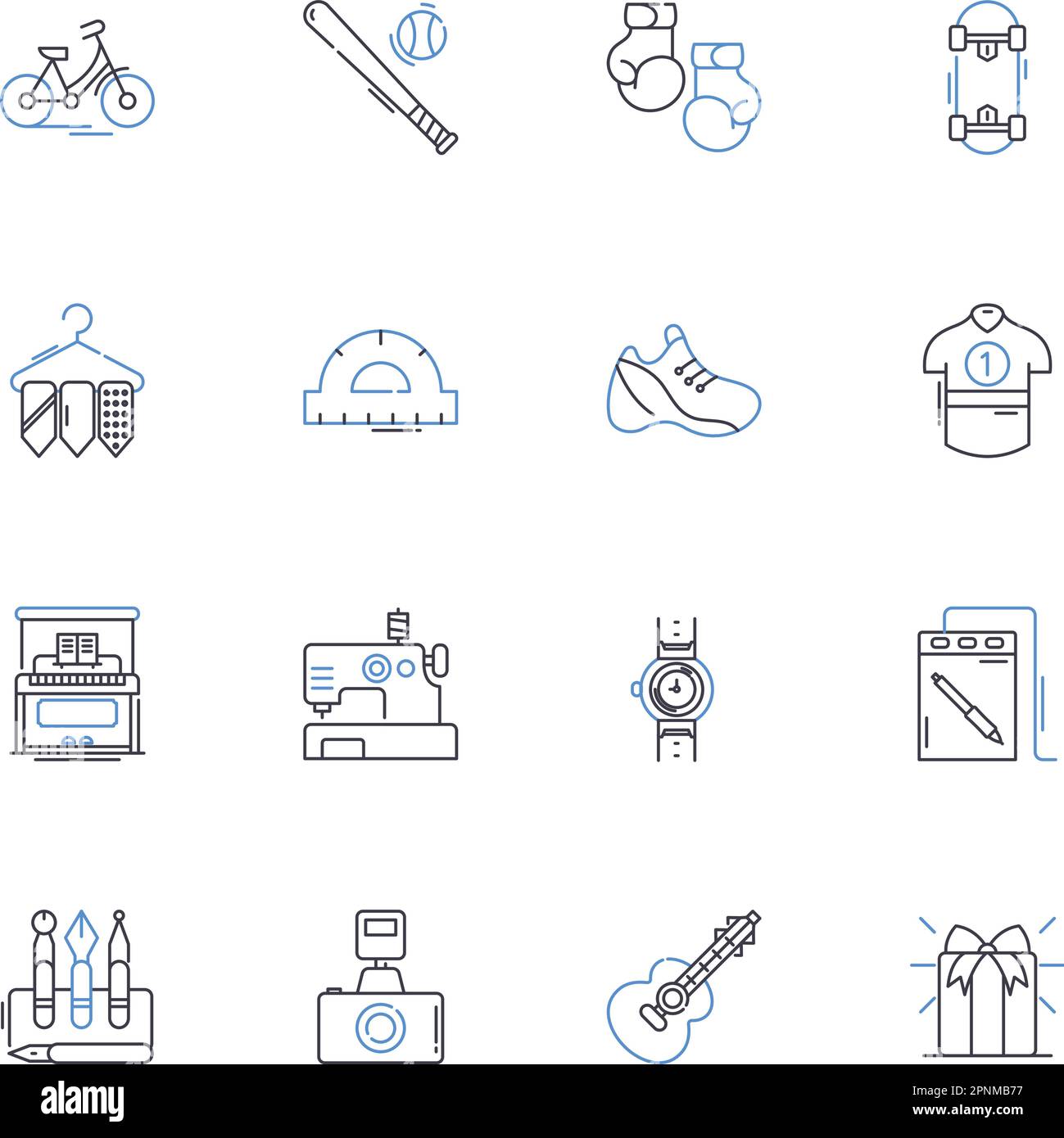Composition line icons collection. Harmony, Melody, Arrangement, Chord ...