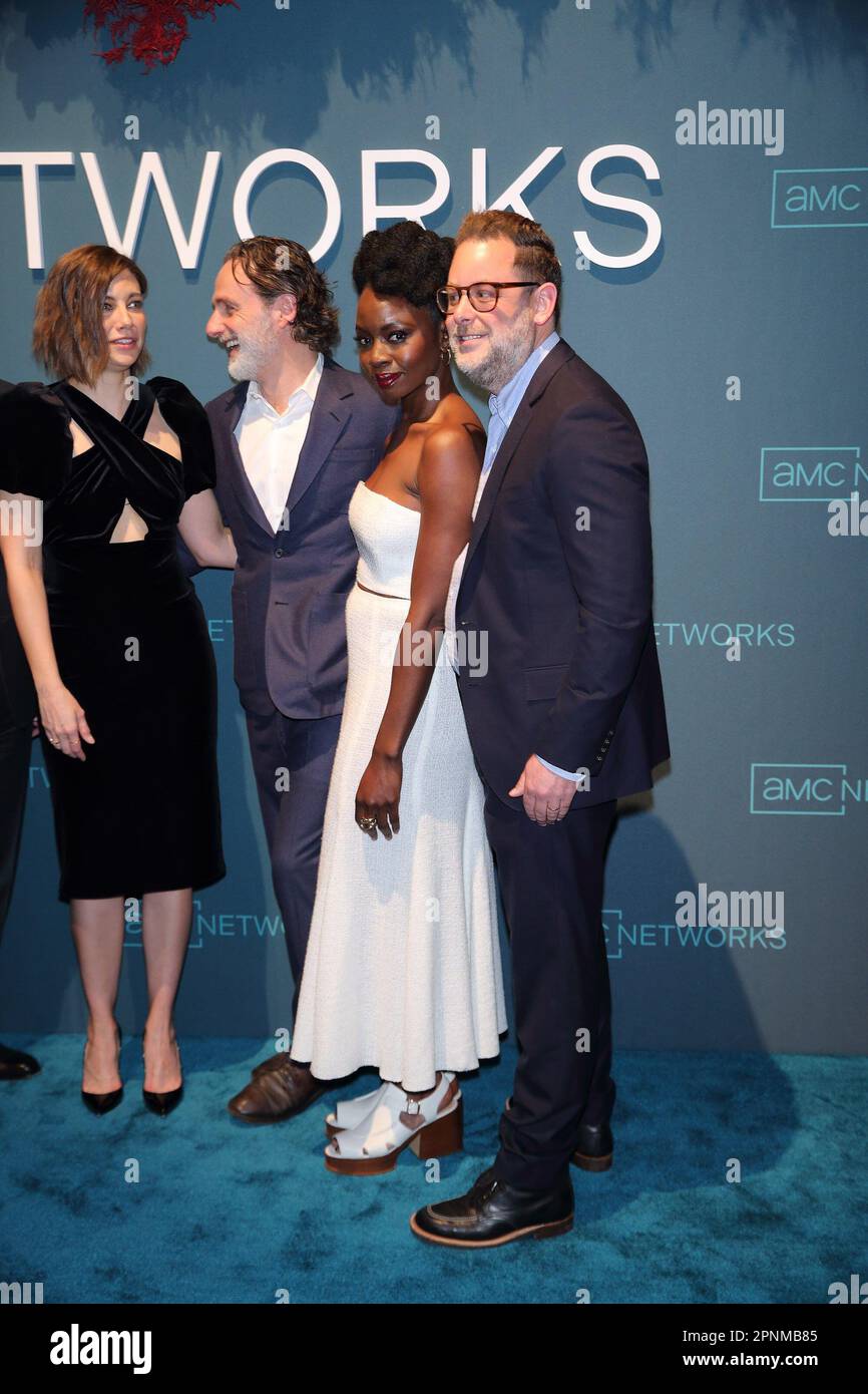 New York, NY, USA. 18th Apr, 2023. Lauren Cohan, Andrew Lincoln, Danai ...