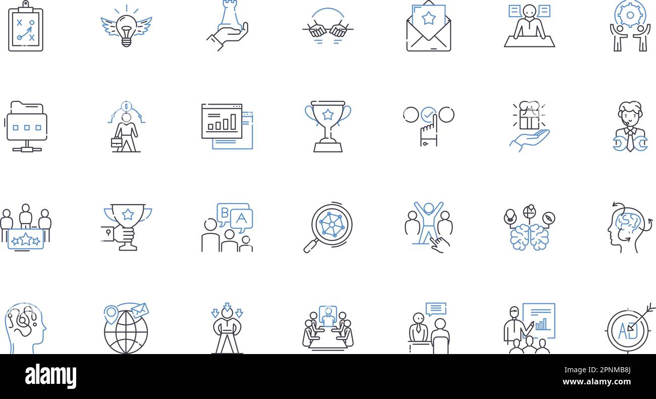 Corporation Victories line icons collection. Triumph, Accomplishment ...