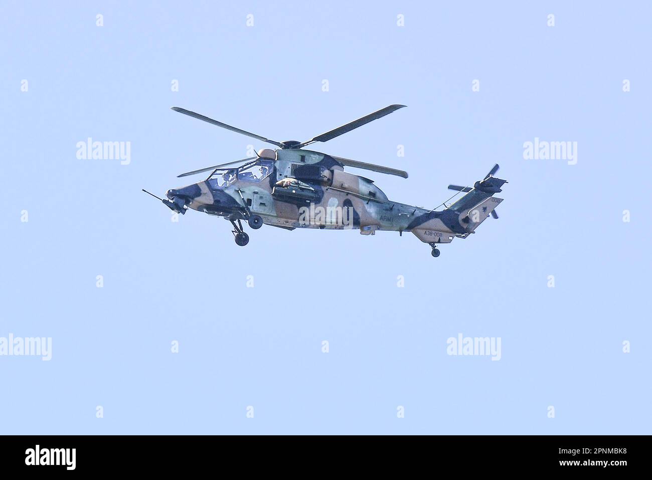An Australian Defence Force (ADF) Tiger armed reconnaissance helicopter ...