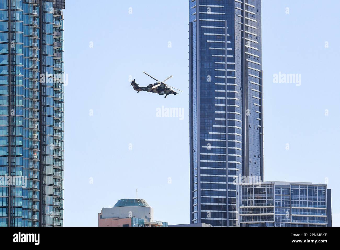 An Australian Defence Force (ADF) Tiger armed reconnaissance helicopter ...