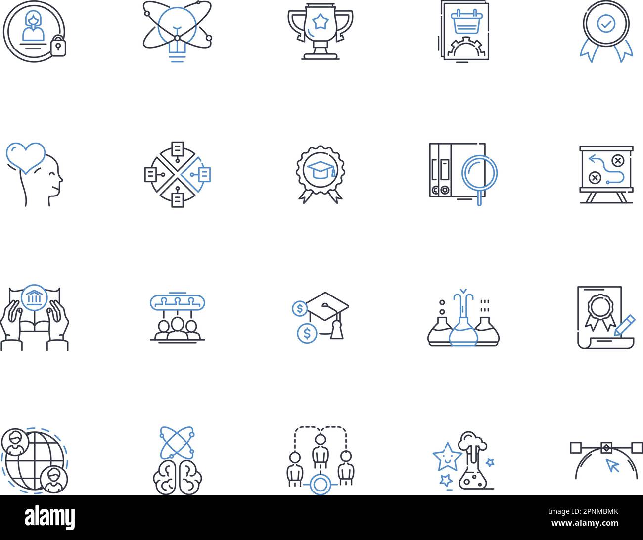 Professional growth line icons collection. Development, Advancement ... Professional growth line icons collection. Development, Advancement ...