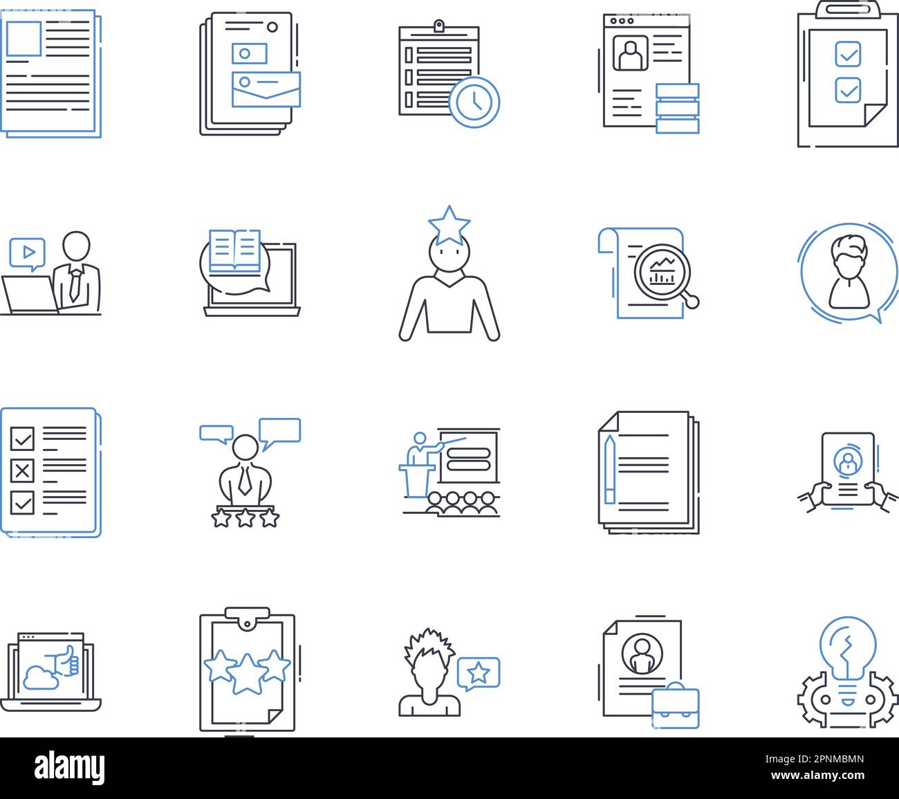 Investor relations line icons collection. Stakeholder, Transparency ...