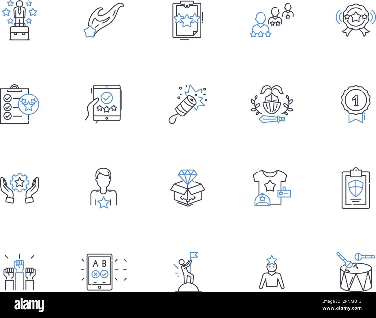 Mastery line icons collection. Expertise, Prowess, Perfection ... Mastery line icons collection. Expertise, Prowess, Perfection ...